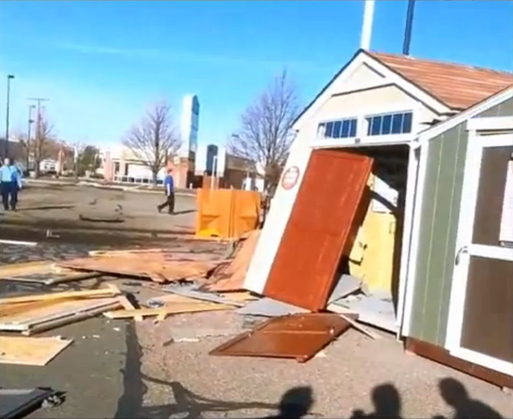 Driver in jail after crashing through Home Depot storage sheds | News ...